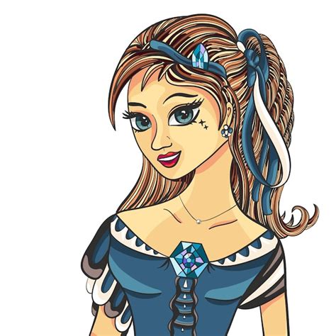 Premium Vector Beautiful Girl Fashionable Illustration Venus Goddess