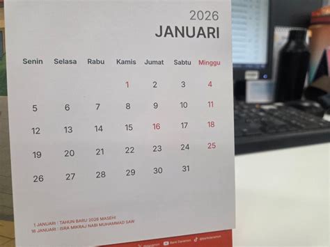 Kalender 2026 Hari Libur Nasional Dan Cuti Bersama Lengkap Dengan