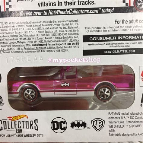 Hot Wheels Classic Tv Series Batmobile Hotwheels Redline Club