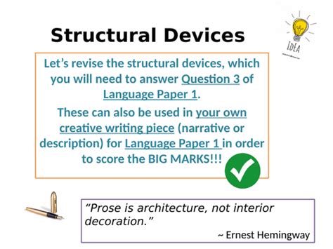 Structural Devices Revision Mind Map Teaching Resources