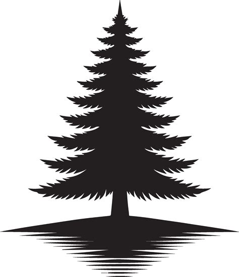 Fir Tree Silhouette Illustration 47230140 Vector Art At Vecteezy