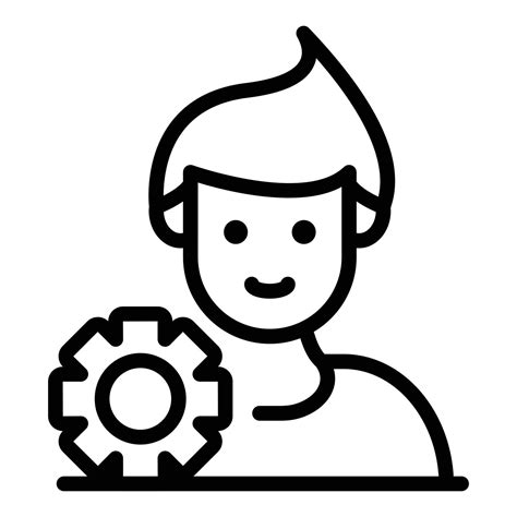 Man Avatar Estimator Icon Outline Style 15664257 Vector Art At Vecteezy