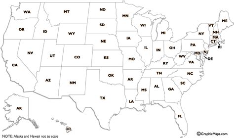 State Map With Abbreviations Us World Maps