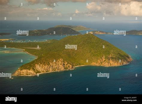 Aerial Of Beef Island British Virgin Islands West Indies Caribbean