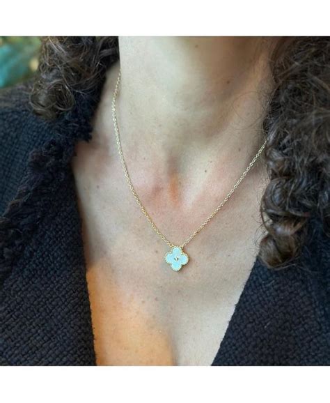 Rivka Friedman Mother Of Pearl Clover Pendant Necklace Macys