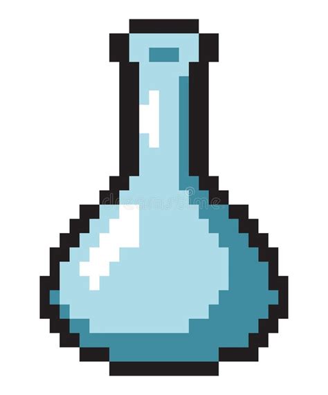 Chemical Flask Pixel Art Stock Vector Illustration Of Chemical