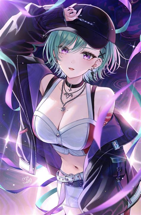 Mairo Yakumo Beni Yakumo Beni 4th Costume Vspo Commentary Highres 1girl Arm Tattoo