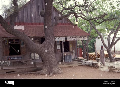General Store And Us Post Office In Luckenbach Texas Usa Stock