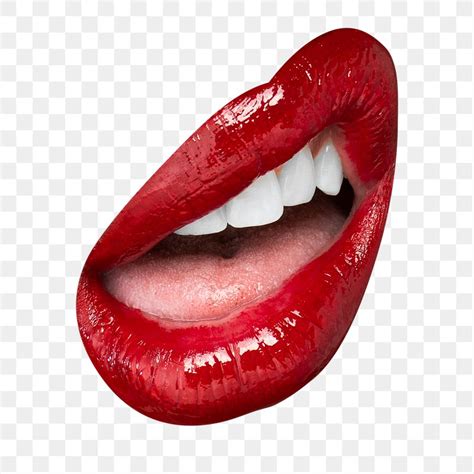 Png Red Lips Attitude Expression Premium Png Sticker Rawpixel