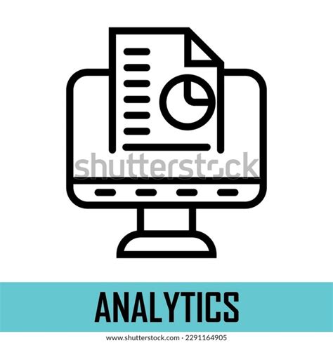 Analitycs Sign Data Analysis Diagrams Data Stock Vector Royalty Free