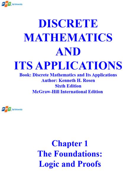 1 Introduction Chapter01 Propositional Logic Pdf First Order Logic