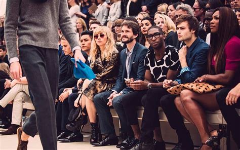 The Audience At The Burberry Ss2014 Mens Ware Show Fashion Show