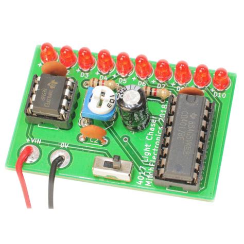 Mitchelectronics 4017 Light Chaser Kit Rapid Electronics
