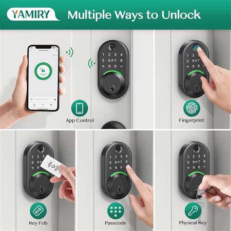Yamiry Smart Deadbolt Door Lock With Keypad Model Yr02 Instruction Manual
