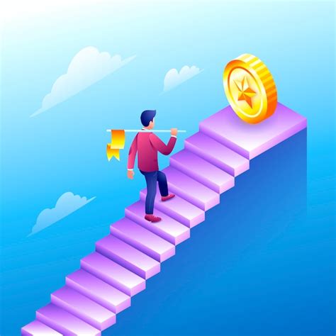 Free Vector Gradient Next Step Illustration