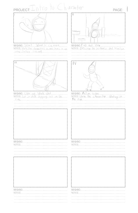 Artstation Character Storyboard