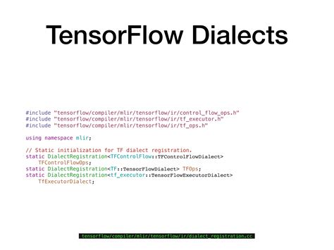 A Sneak Peek Of Mlir In Tensorflow Pdf