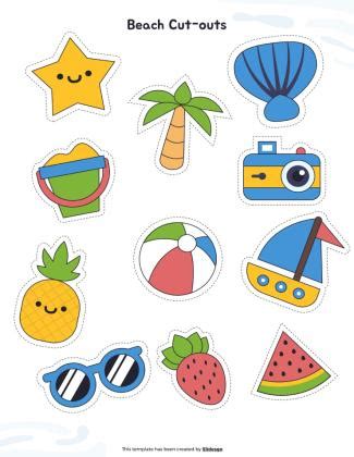 Beach Cut Outs Presentation