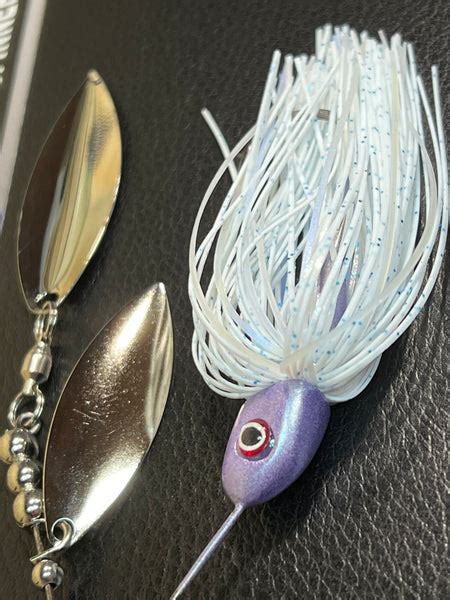 Spinnerbait Blue Ghost Hidden Weight Double Willow