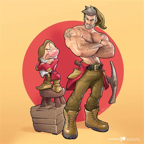Rule 34 Angry Big Arms Disney Grumpy Grumpy Snow White Hairy Huge
