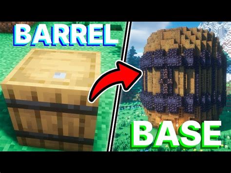 Barrel Survival Base Minecraft Map