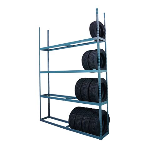 4 Tier Tire Shelving Rack For Passenger And Light Truck Tires Mk3