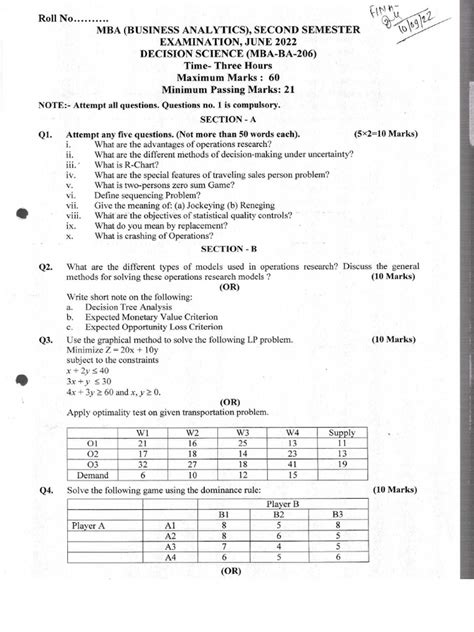 Decision Science Pdf