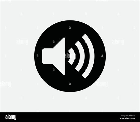 Max Volume Circle Icon Loud Speaker Increase Up Sound Round Symbol