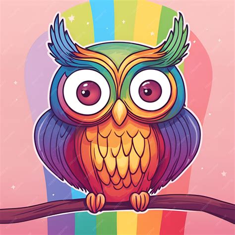 Premium Photo Small Cute Cartoon Funny Owl