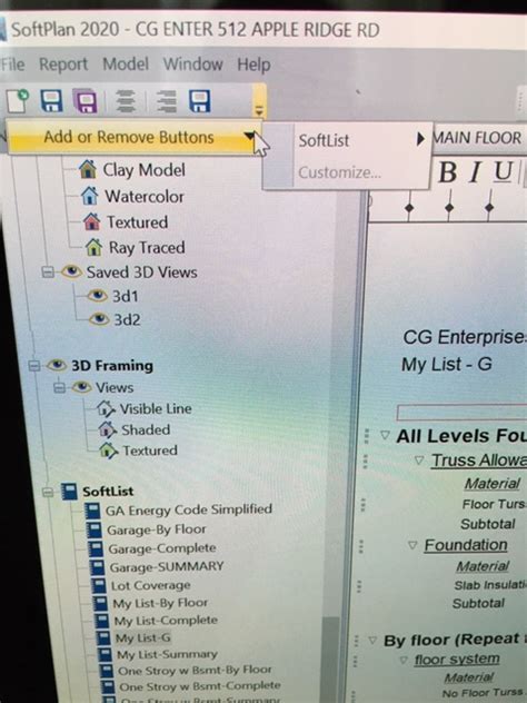 softlist menu not full softlist softplan users forum