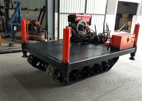 Multi Purpose Small Rubber Track Chassis Manufacturer For Water Well Drilling Rigs
