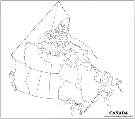 Blank Canada Map