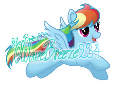 Mlp Fim Rainbow Dash By Wavebreeze234 On Deviantart