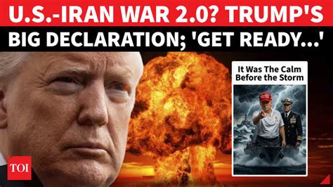 Trump Confirms Iran War Return Attack Anytime Us Big Declaration