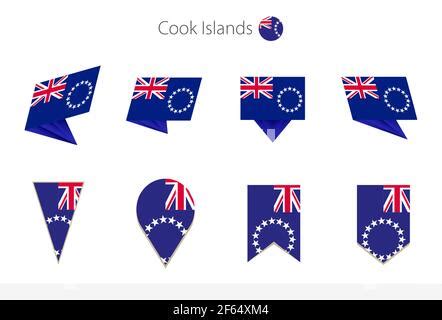 Cook Islands Official National Flag And Coat Of Arms Pacific Ocean