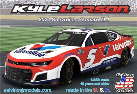 Kyle Larson 2024 Chevrolet Camaro Valvoline Scheme 5