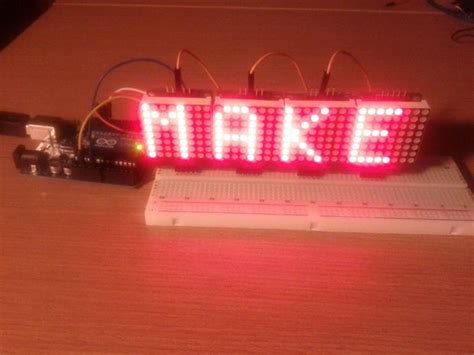 multiple led matrices with arduino led matrix arduino electronics projects diy
