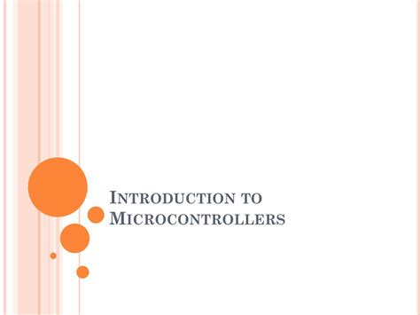 PPT Introduction To Microcontrollers PowerPoint Presentation Free Download ID 2992476