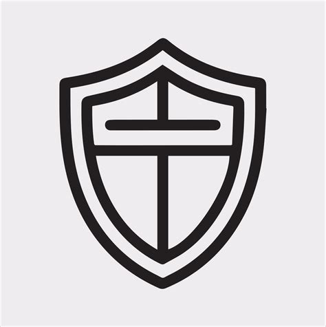 Minimalist Shield Icon Silhouette Illustration 50270913 Vector Art At