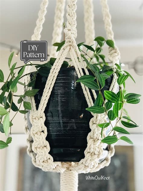 Macrame Plant Hanger Patterns Diy Hanging Planter Guides