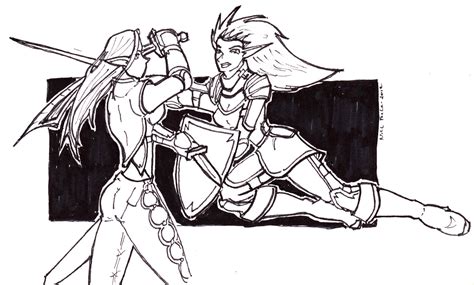 Drow Fight Practice By Nickt On Deviantart