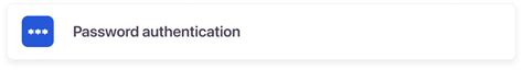 Password Authentication Step