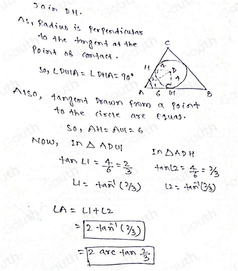 Solved À À Mathematics Lesson Practice Problems Triangle ABC is shown with its incenter at