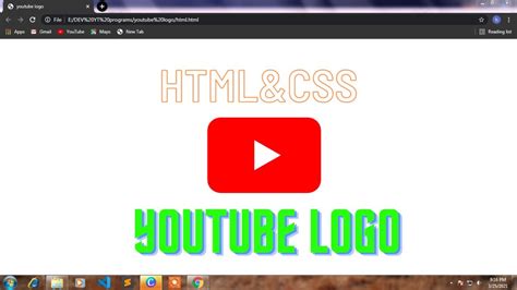 How To Make Youtube Logo Using Hymlandcss Project In Css Youtube