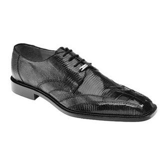 Belvedere Hornback And Lizard Shoes Black