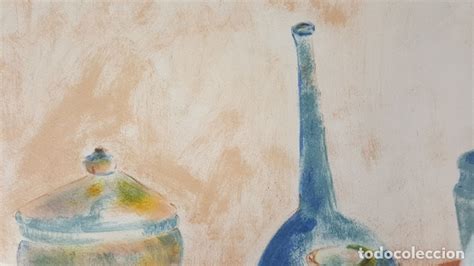 Bodegon De Vasijas Dibujo Al Pastel Sobre Pape Comprar Dibujos Contemporáneos Siglo Xx En