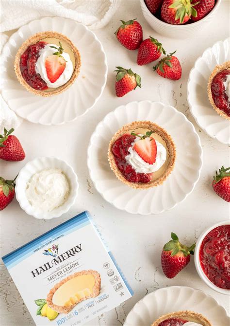 Lemon Strawberry Tarts Hail Merry Snacks