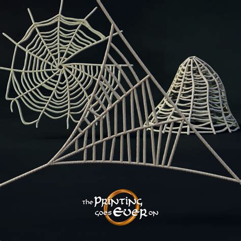 3d Printable Spider Webs Presupported By The Printing Goes Ever On