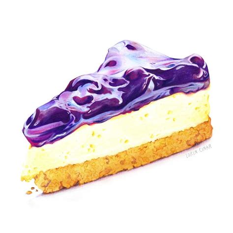 Blueberry Pie Dessert Illustration Food Food Illustrations