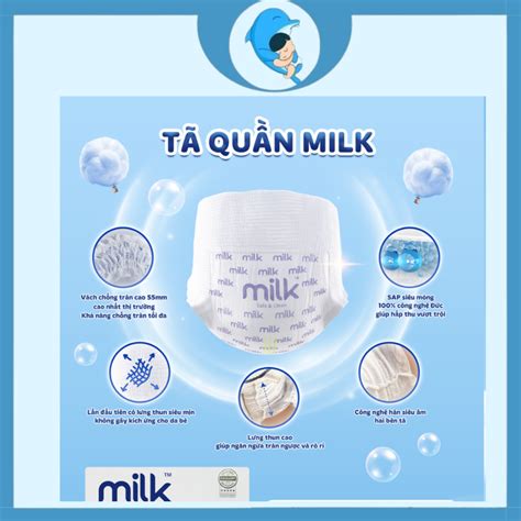 Tãbỉm Dánquần Milk Nội địa Malaysia Cho Bé đủ Size Nb22s48m42l36